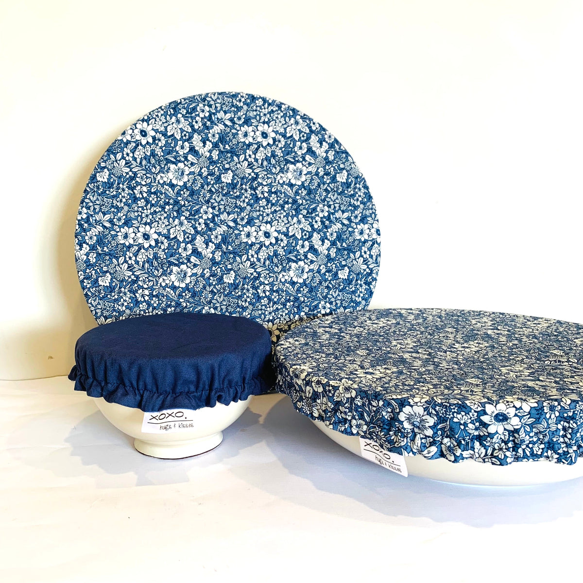Fabric Bowl Covers – Hugs and Kisses
